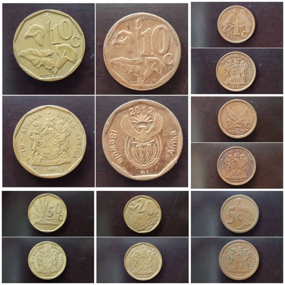 Coin South Afrika / Borwa Africa/ Suid Africa 1/ 2/ 5/ 10/ | Etsy