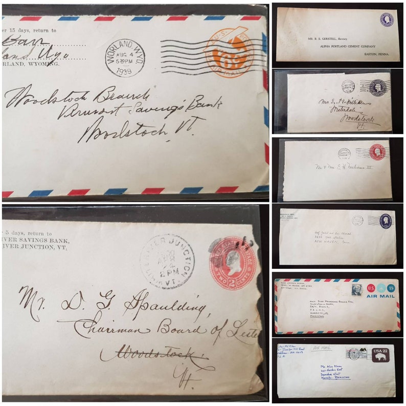 USA Postal Stationery Cover Air Mail Letter. Various - Etsy