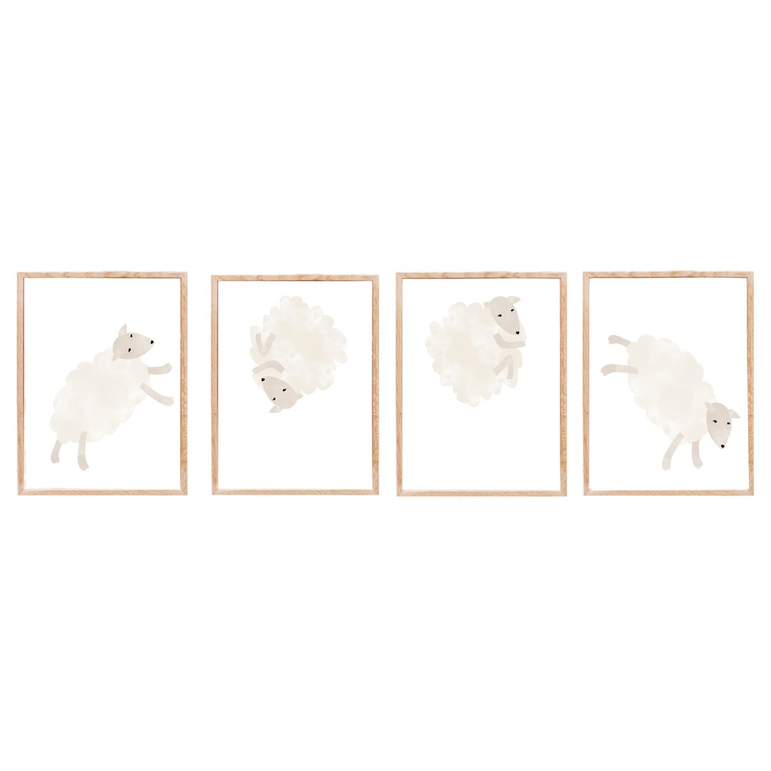 Lamb Nursery Print | Lamb Art, Nursery Art, Farmhouse Decor, Printable ...