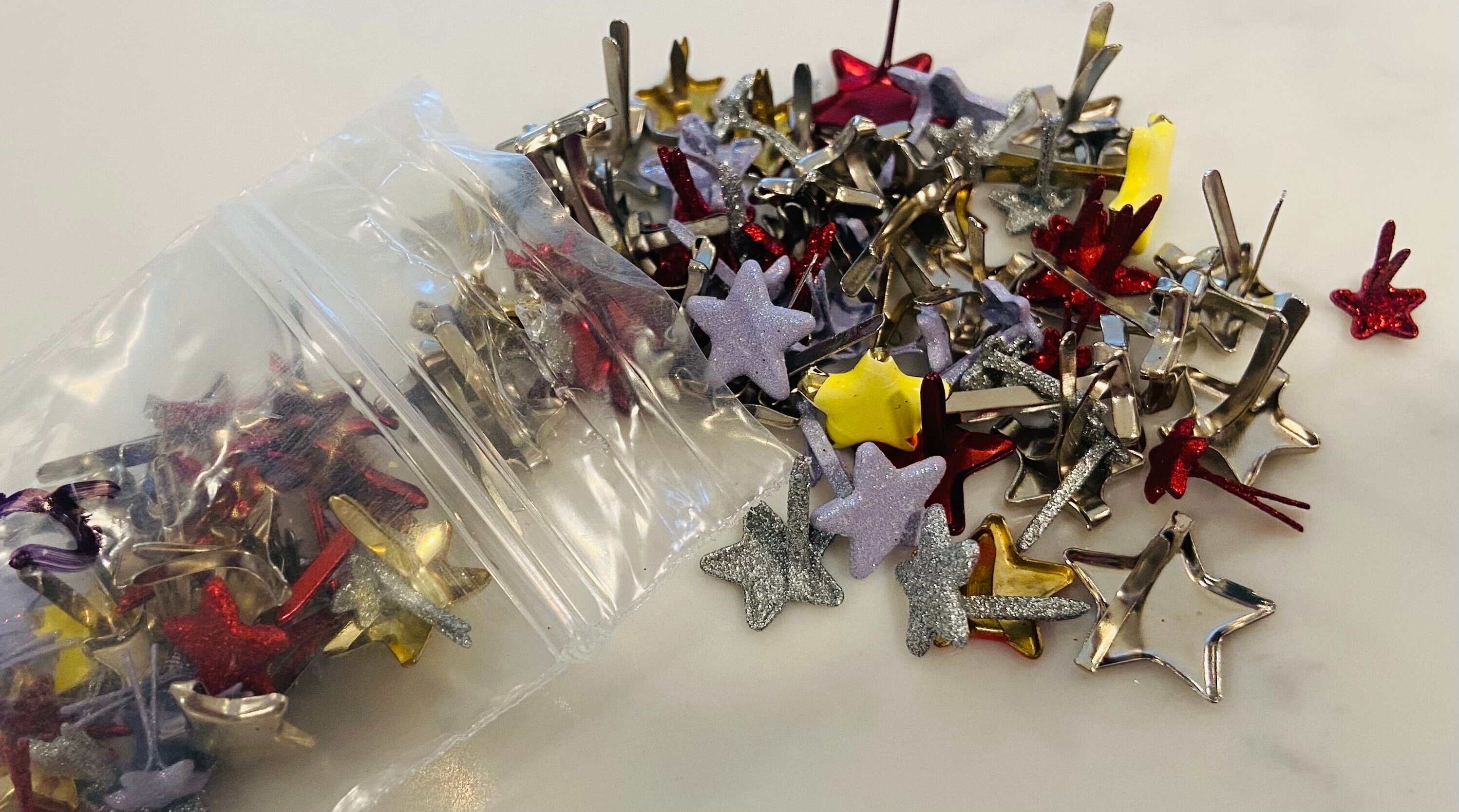 Paper Crafting Scrapbooking Embellishments Paper Fasteners Brads Stars ...