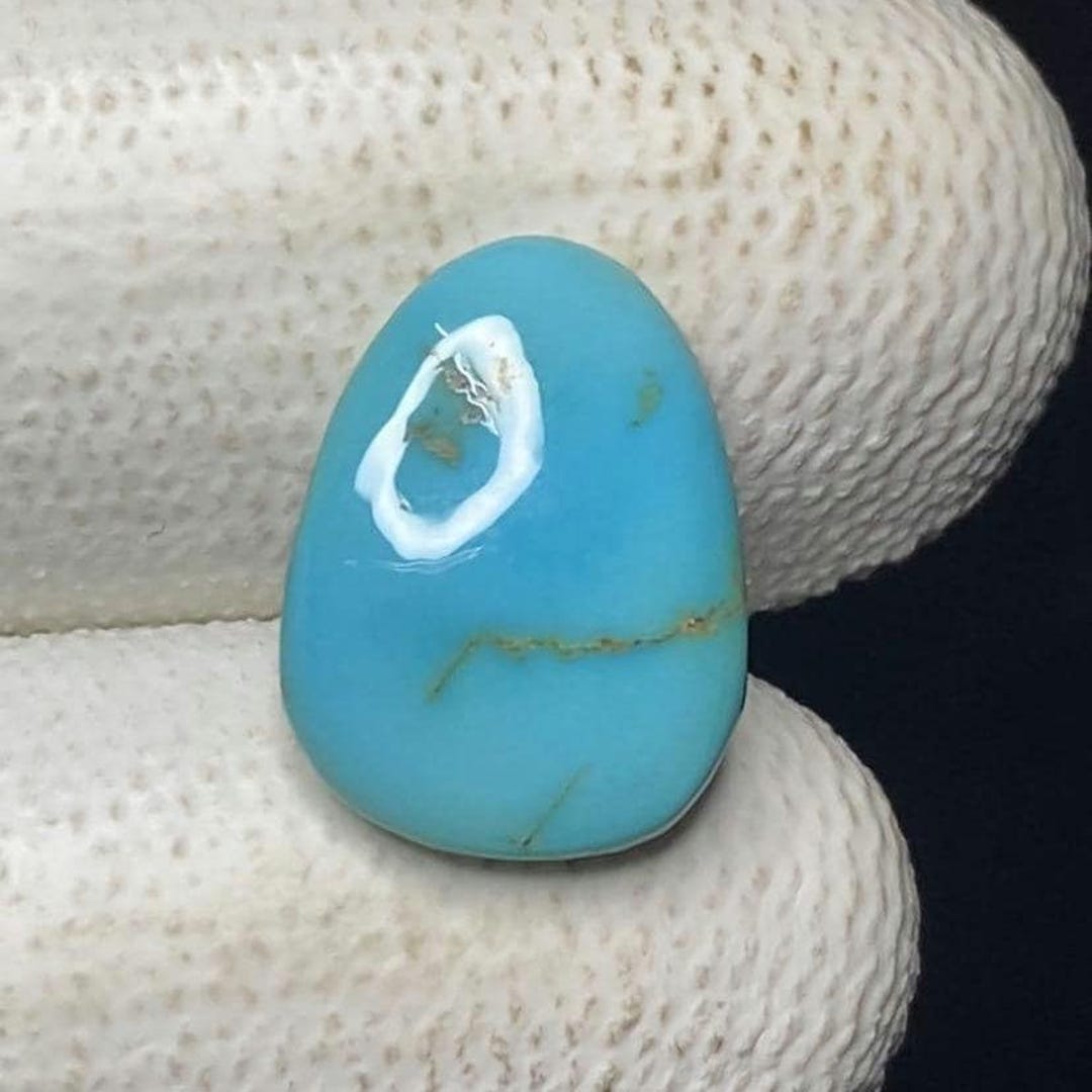 Arizona Natural Turquoise Cabochon Shape Fancy Loose Gemstone Size ...