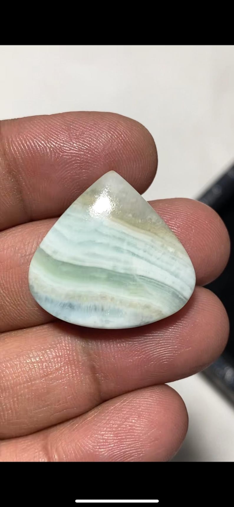 Natural Caribbean Calcite Cabochon Loose Gemstone Size 25x26x7 Mm ...