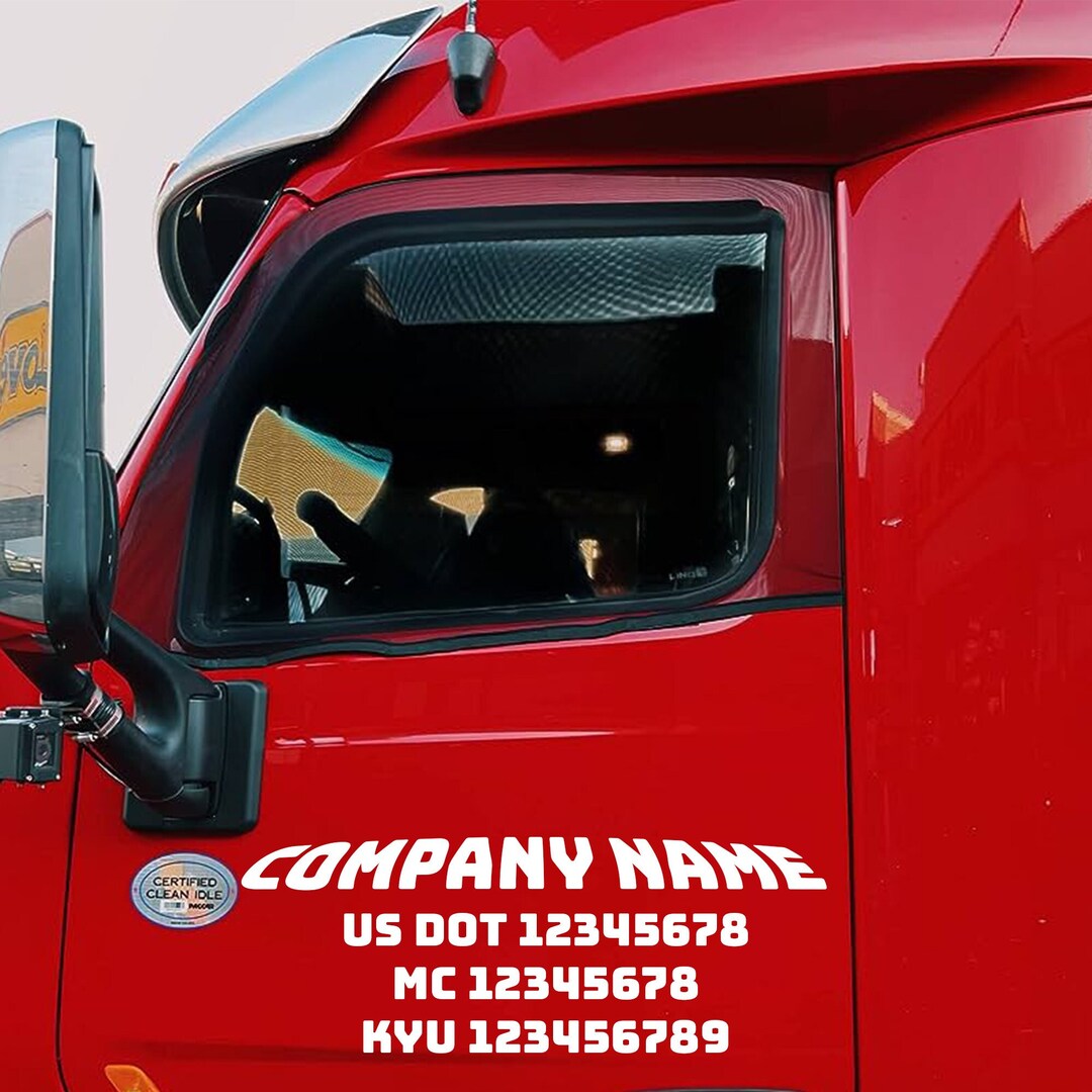 Pair of 2-US DOT Trucking Decal Stickers - Etsy