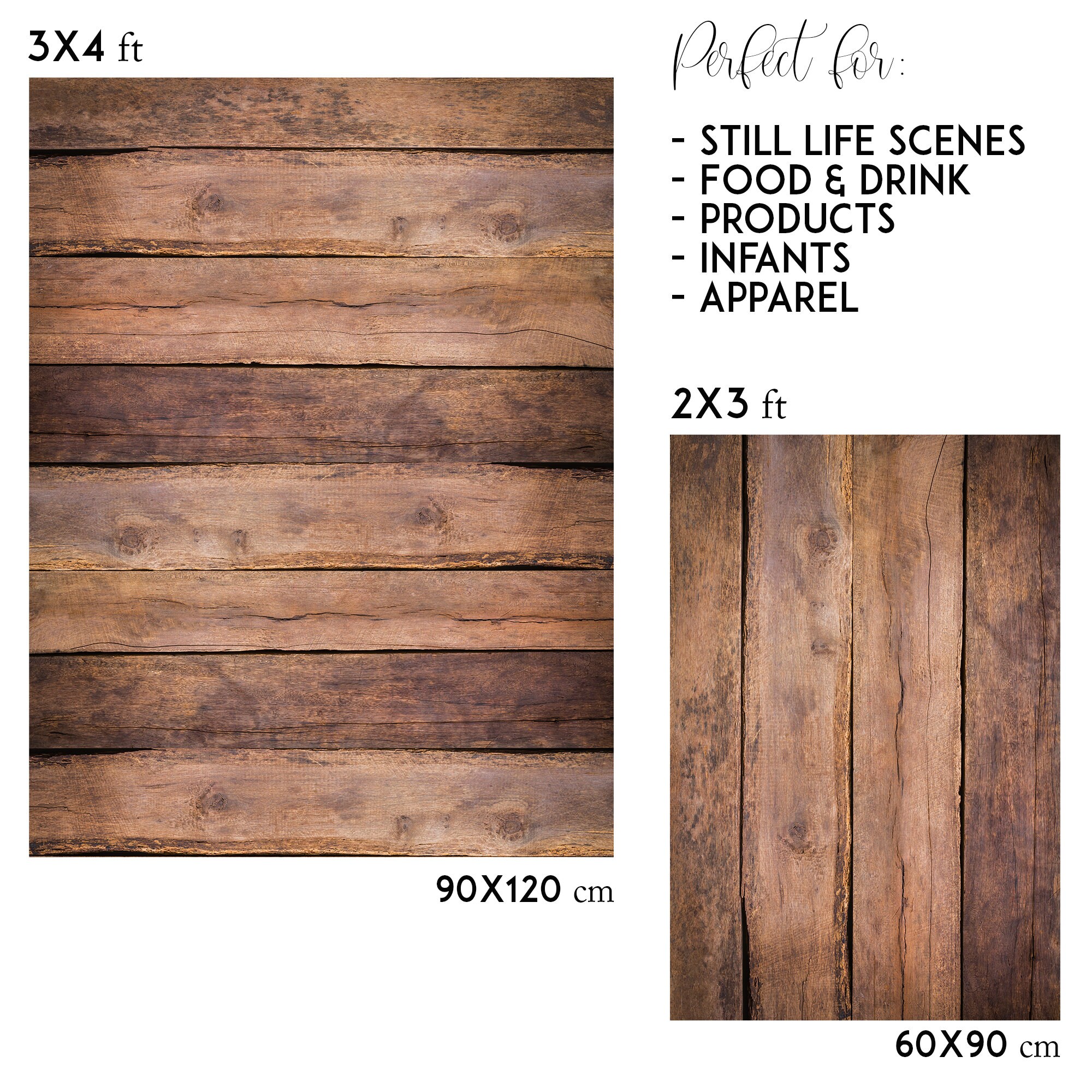 Hipster Rustic Wood Vinyl Photography Backdrop for Product, Flat Lay ...