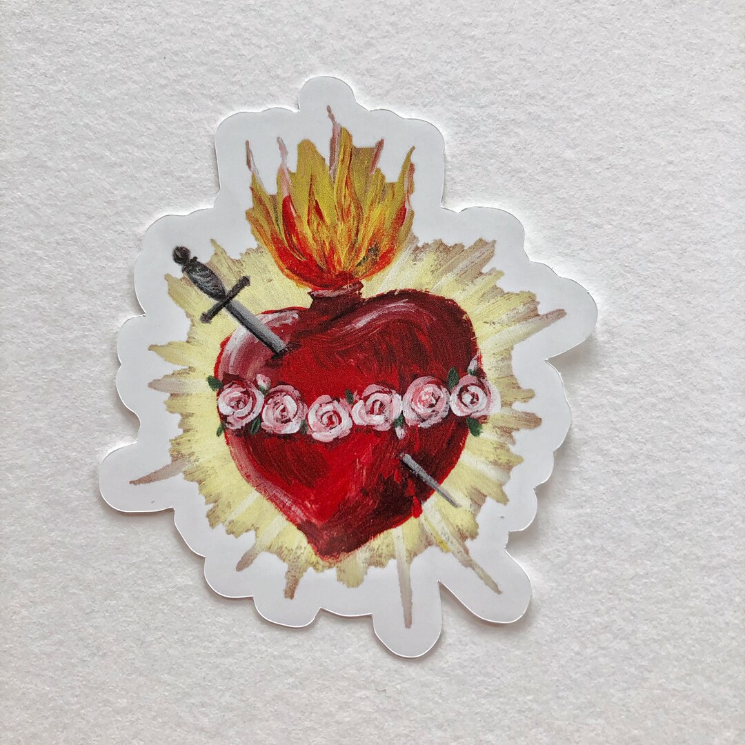 Immaculate Heart Sticker - Etsy