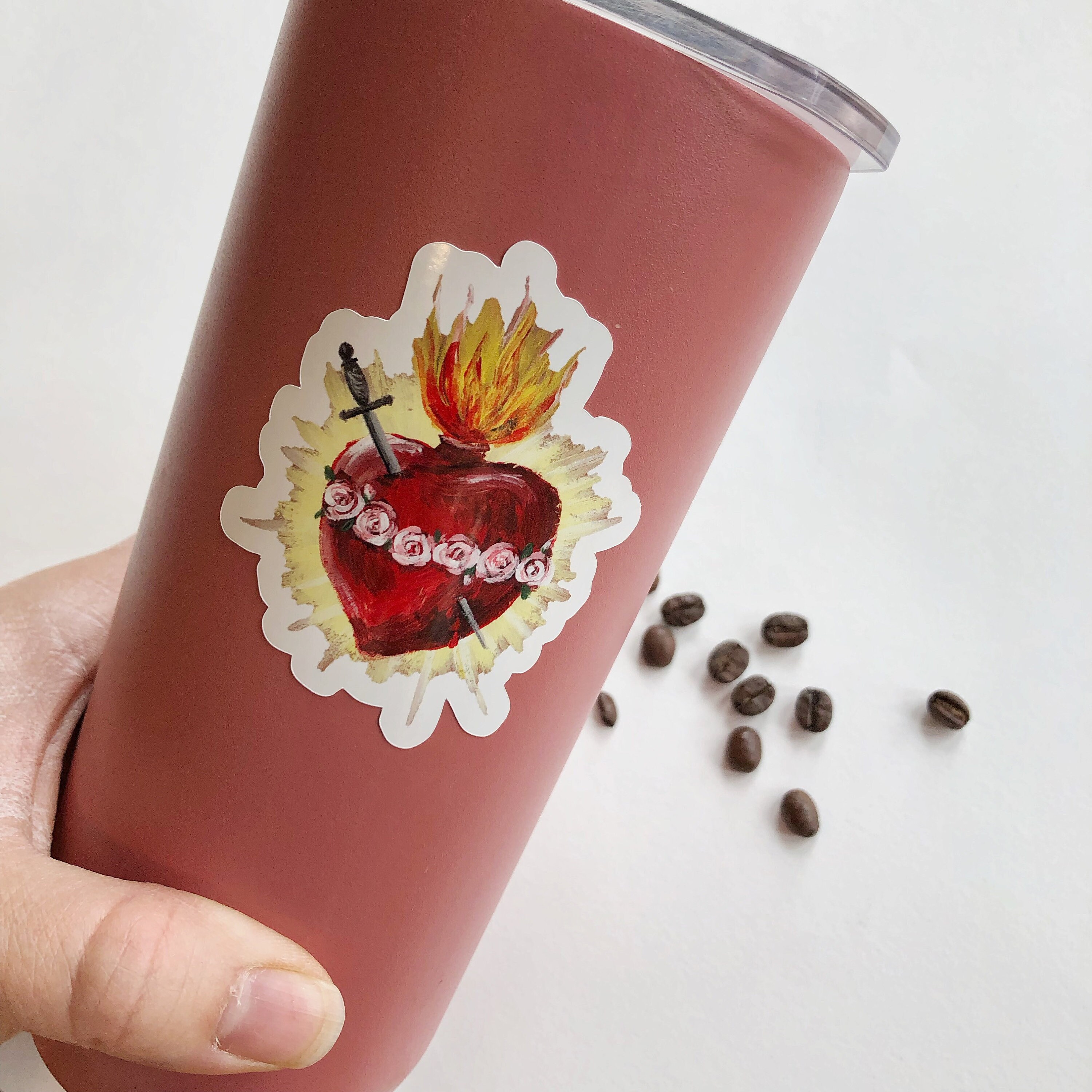 Immaculate Heart Sticker - Etsy