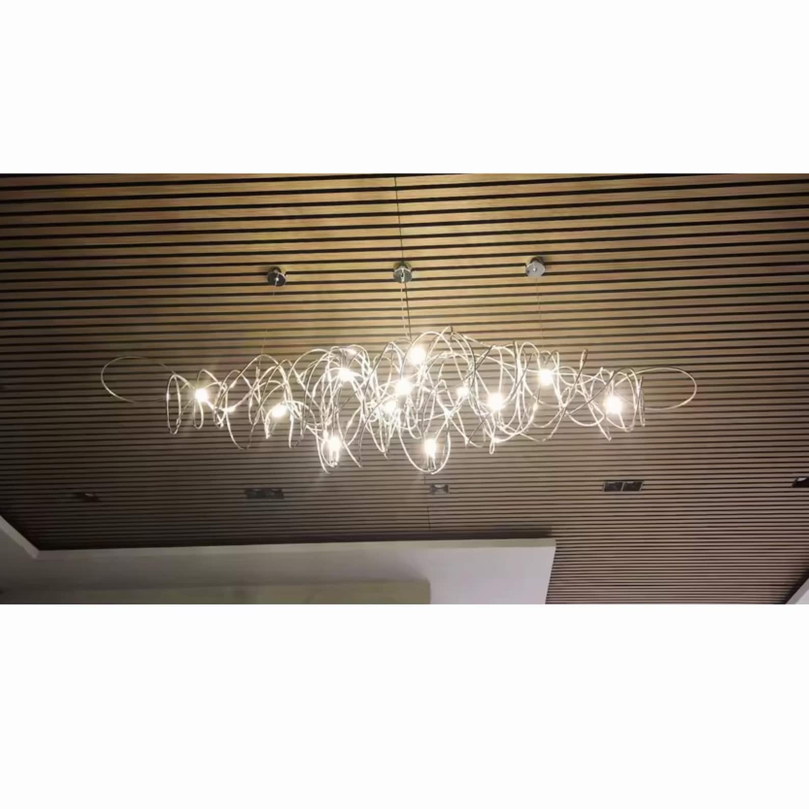 Spiral Art Luxury Chandelier, Modern Architectural Statement Light, Art ...