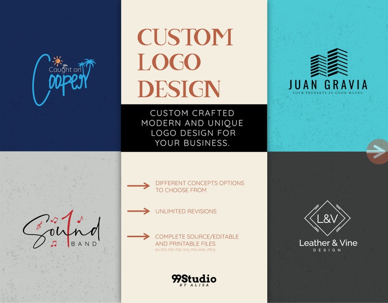 Custom Logo Design Logo Design Logo Design Custom Business - Etsy