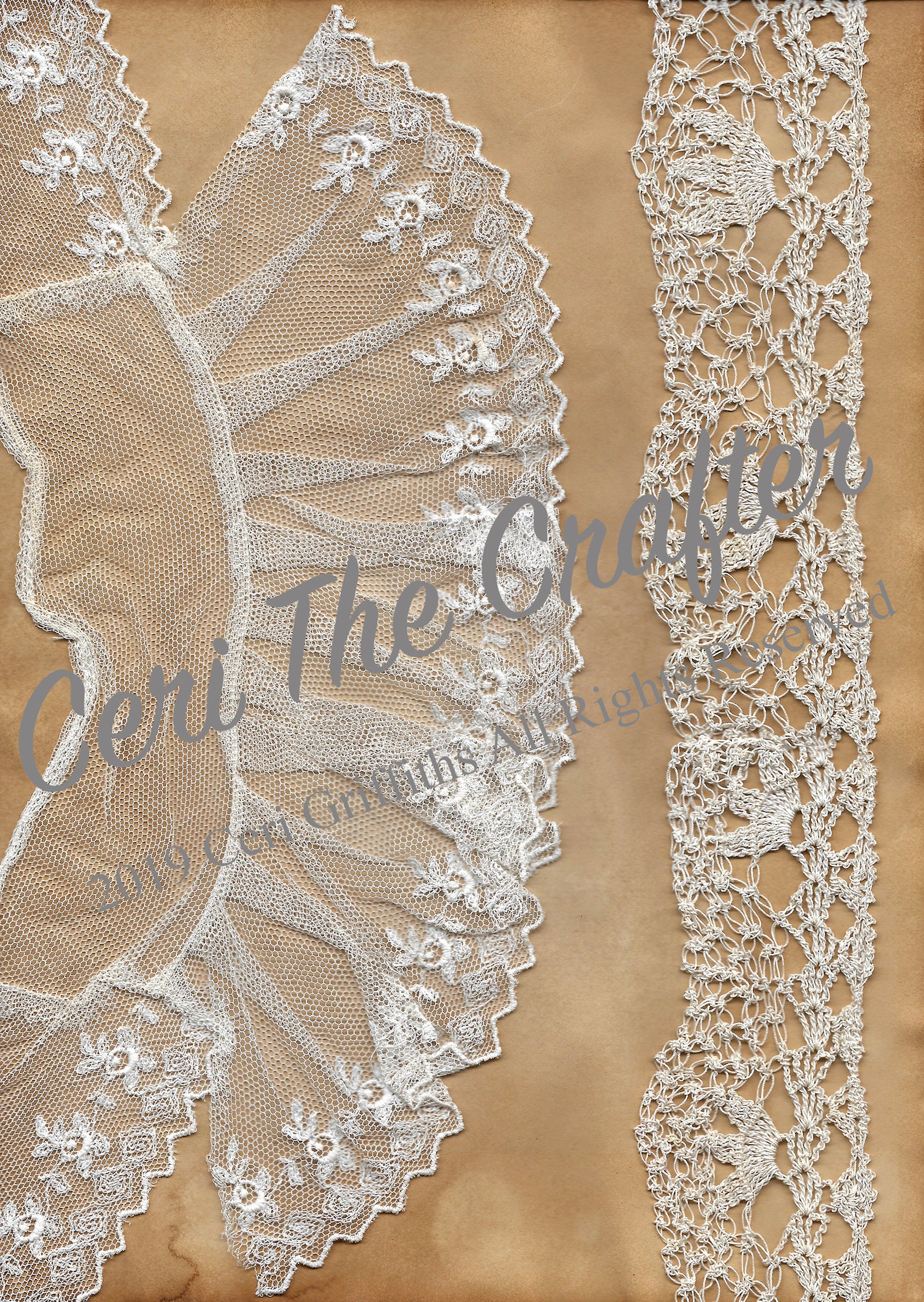 Vintage Lace Kit 2, Digital Download, Printable, Great for Journal ...