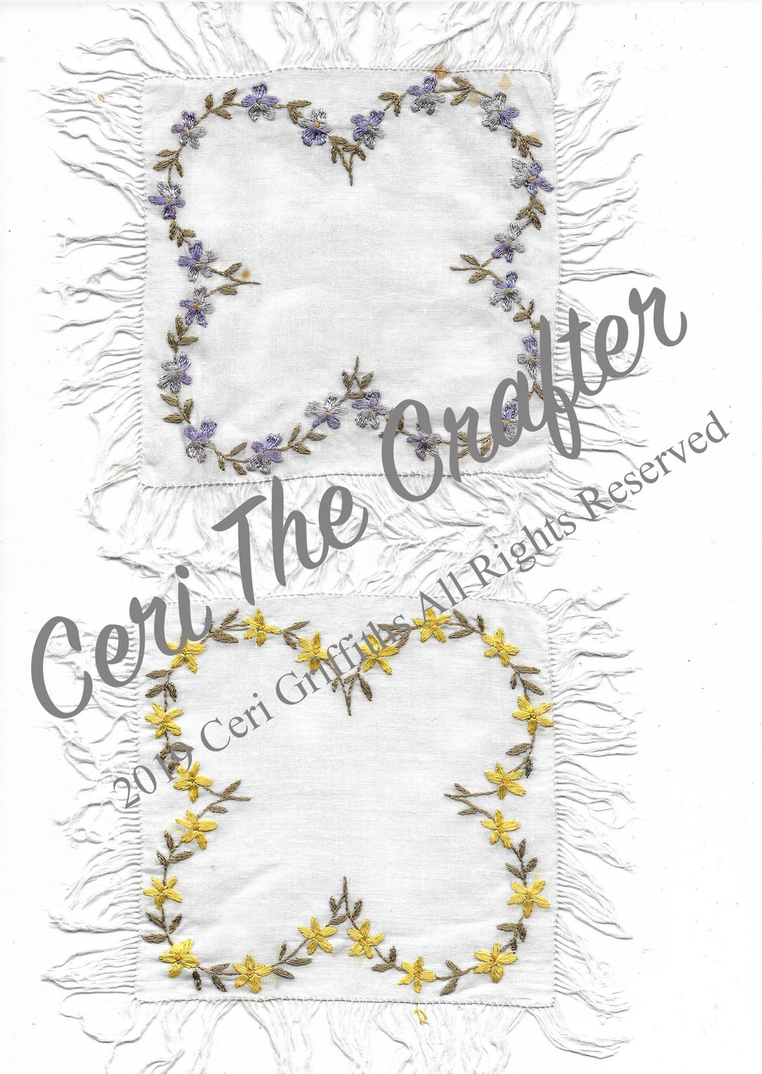 Vintage Linens and Embroidery Kit 9, Digital Download Printable, Great ...