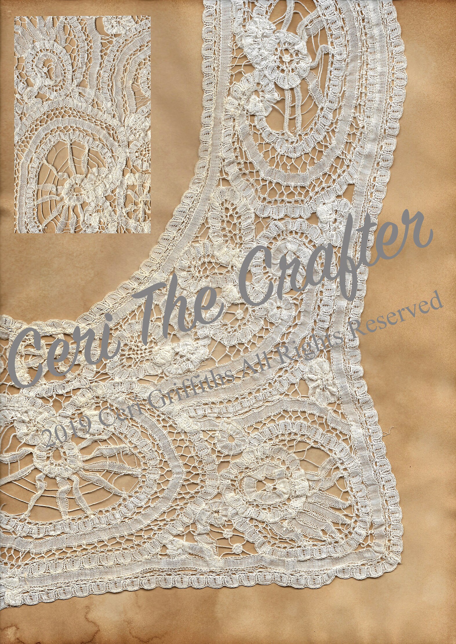 Vintage Lace Kit 2, Digital Download, Printable, Great for Journal ...