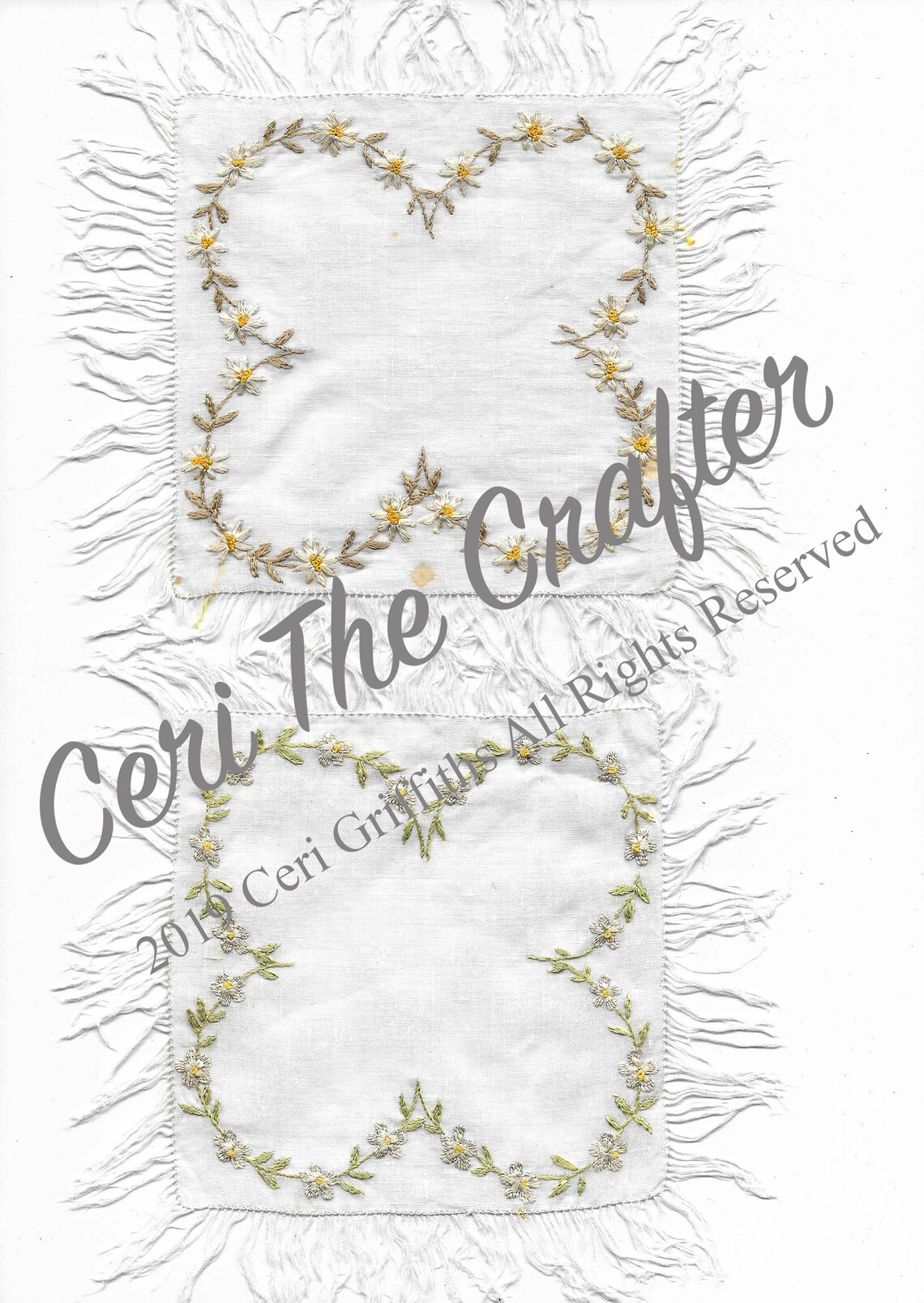 Vintage Linens and Embroidery Kit 9, Digital Download Printable, Great ...