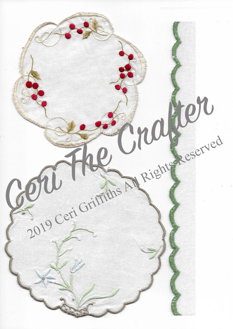 Vintage Linens and Embroidery Kit 7, Digital Download Printable, Great ...