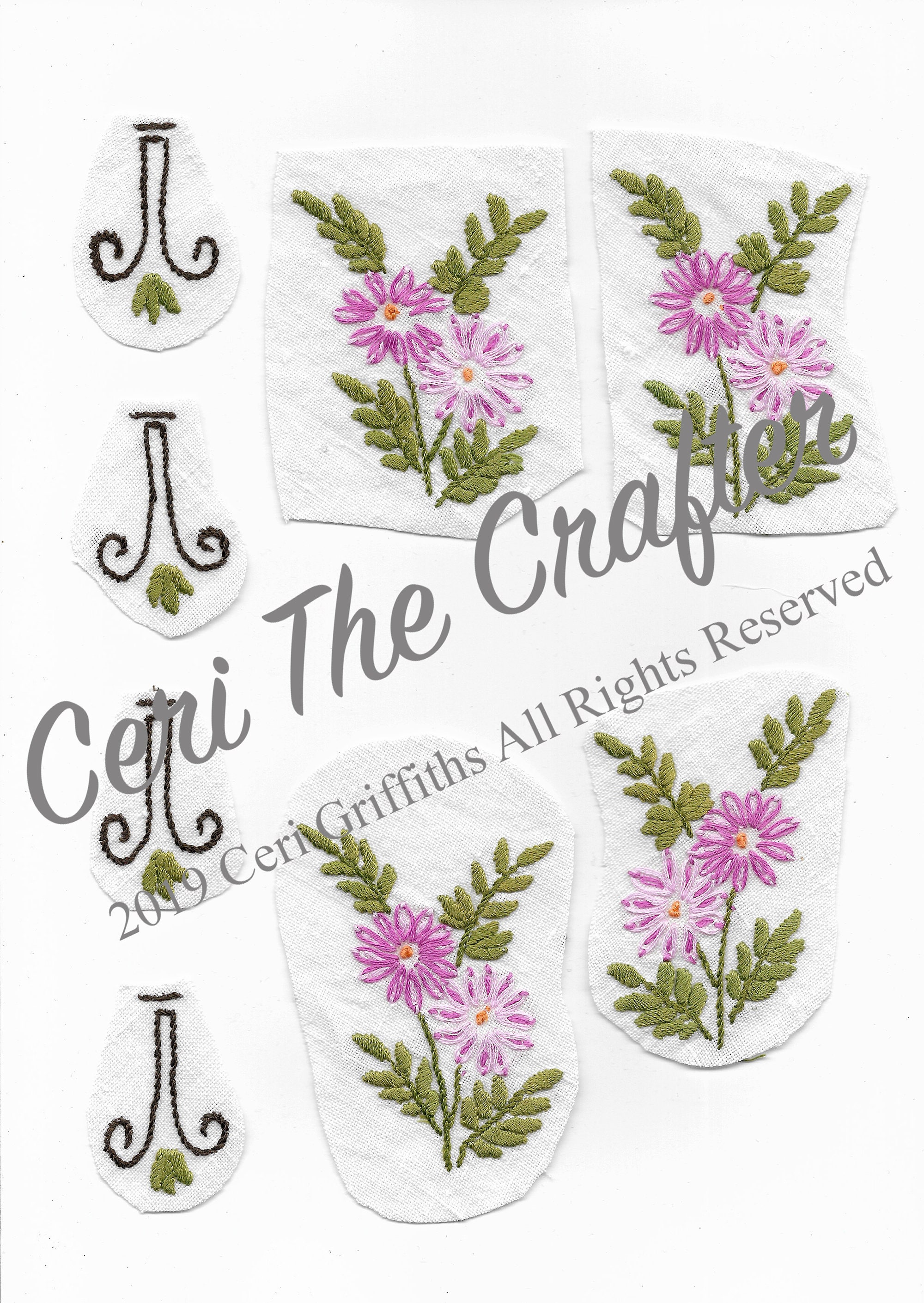 Vintage Linens and Embroidery Kit 11, Digital Download, Printable ...