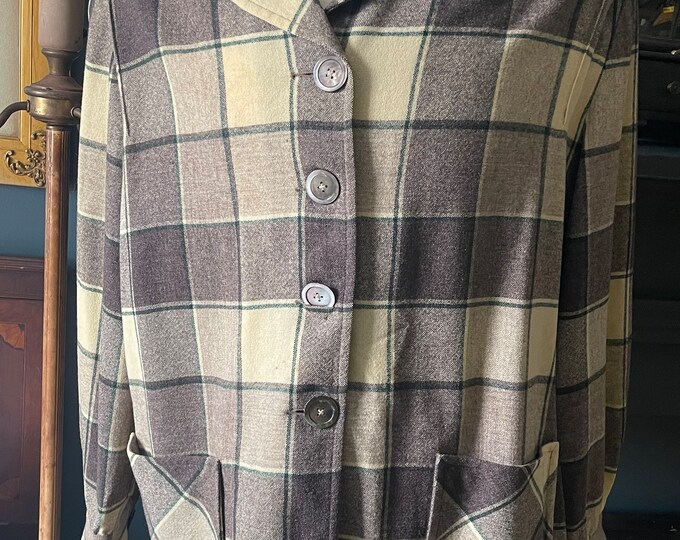 Vintage 1940s Mens 49er Pendleton Plaid Car Jacket L - Etsy