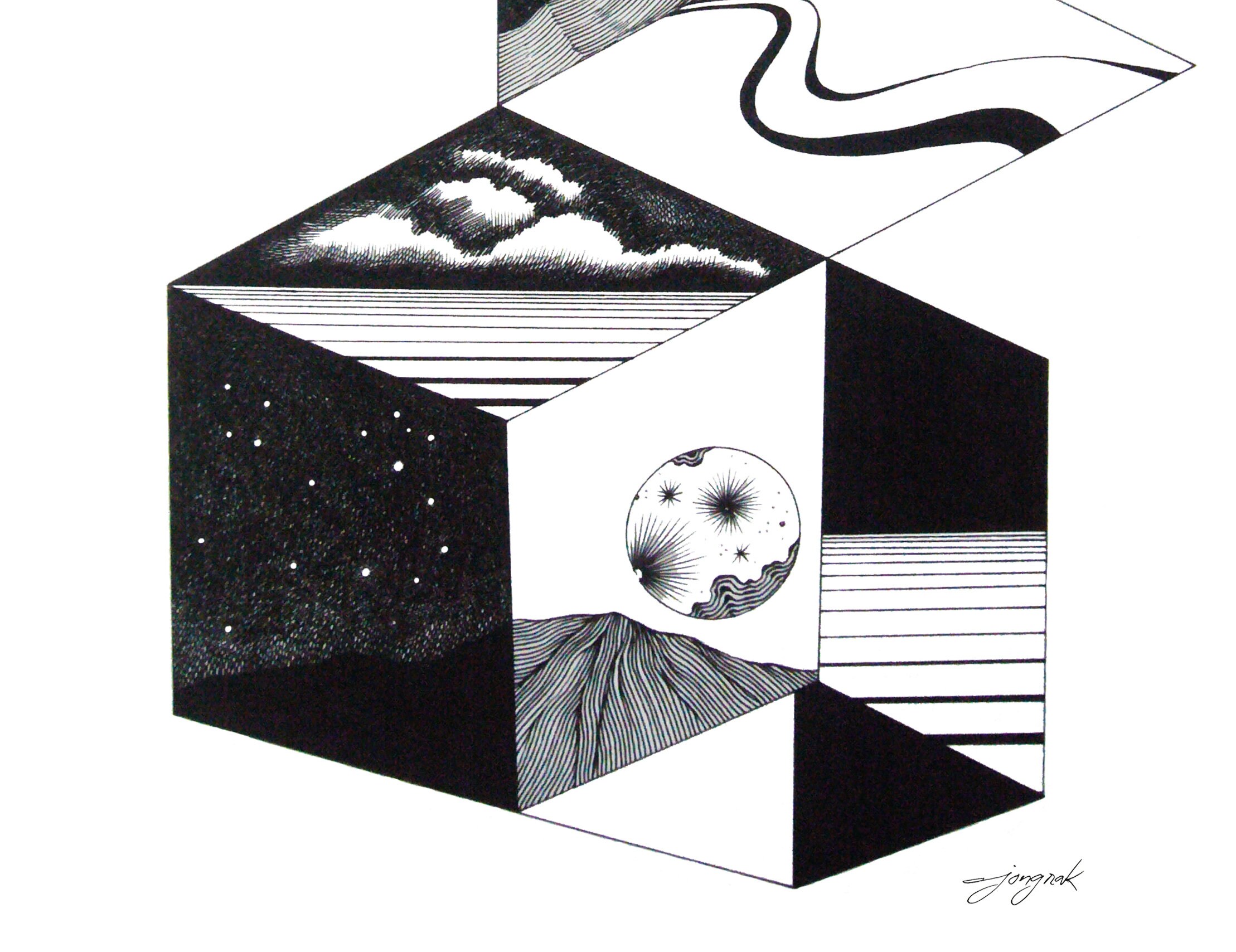 Black and White Drawing Black and White Hand Drawing Hand - Etsy