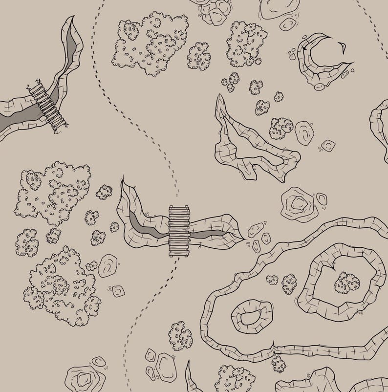 Hand-drawn Dnd Environment Brush Set Stamps 150 Brushes for Procreate ...