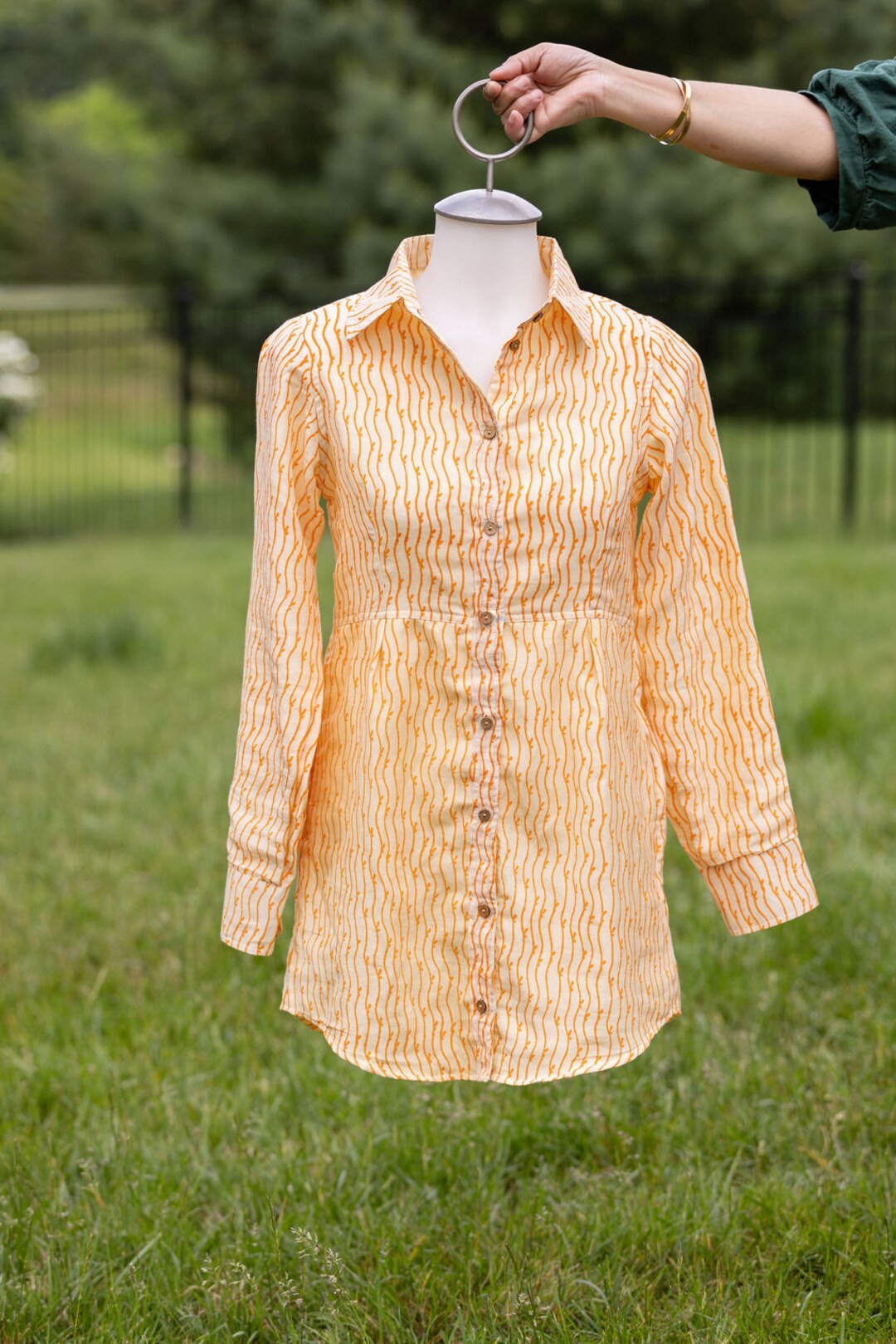 Buy Vines Tunic in Off-white and Orange Online in India - Etsy