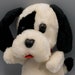 Vintage 8" Dakin 1981 Black and White Puppy Dog Plush Nutshells ...