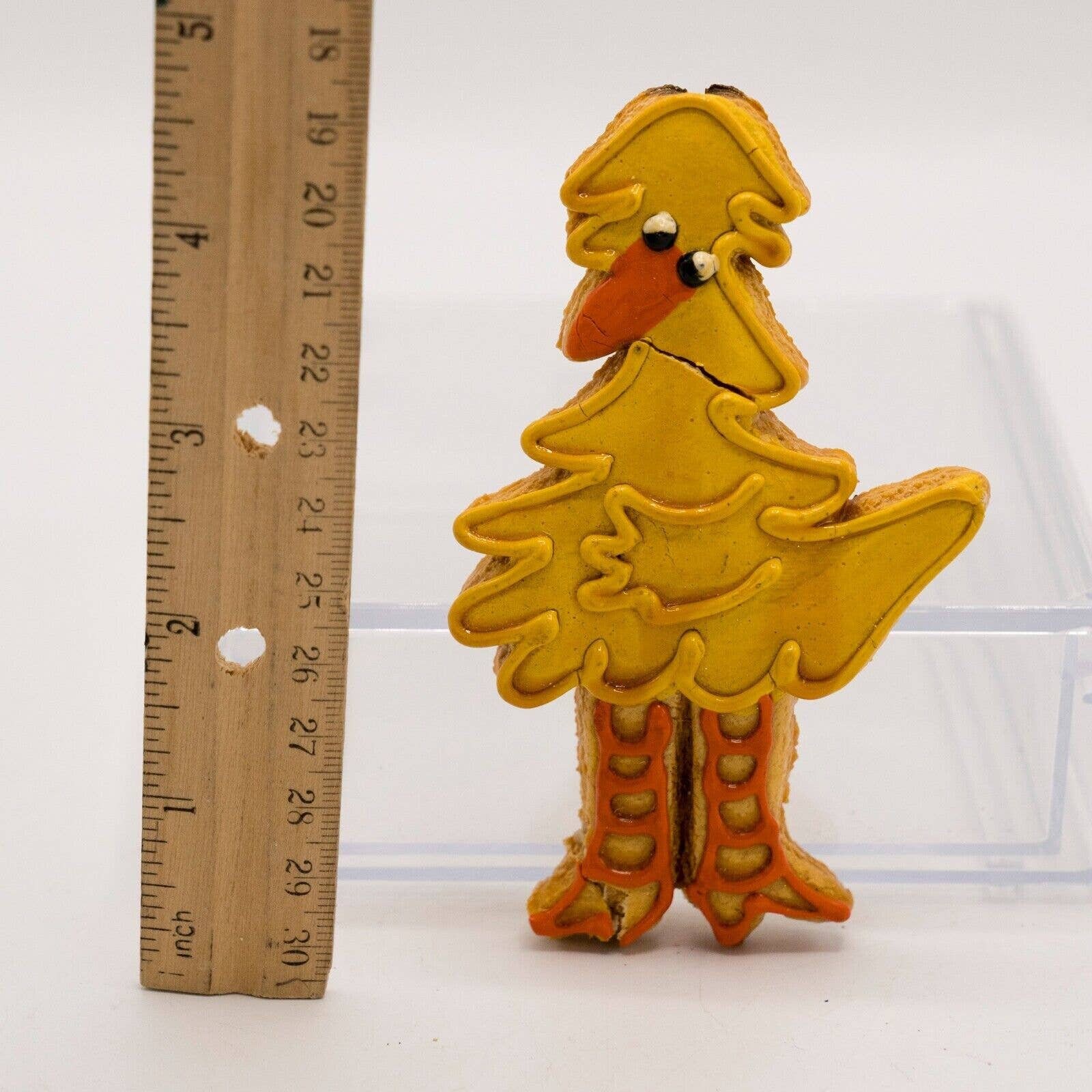 Vintage Big Bird Sesame Street & Rag Doll Handmade Salt Dough Christmas ...