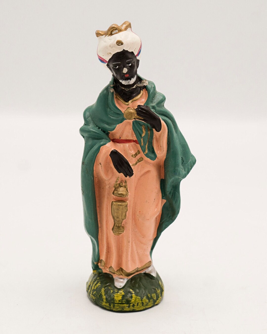 Vintage Japan Standing Black Wise Man 5" Nativity Figure Paper Mache ...