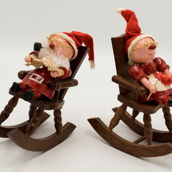 Santa Claus in a Rocking Chair - Etsy