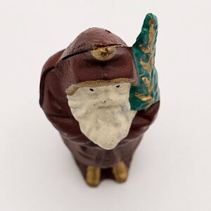 Vintage 6" Cast Iron Santa Coin Bank Christmas Reproduction Hubley ...