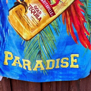 Vintage Margaritaville Party in Paradise Tequila Parrots Beach Towel ...