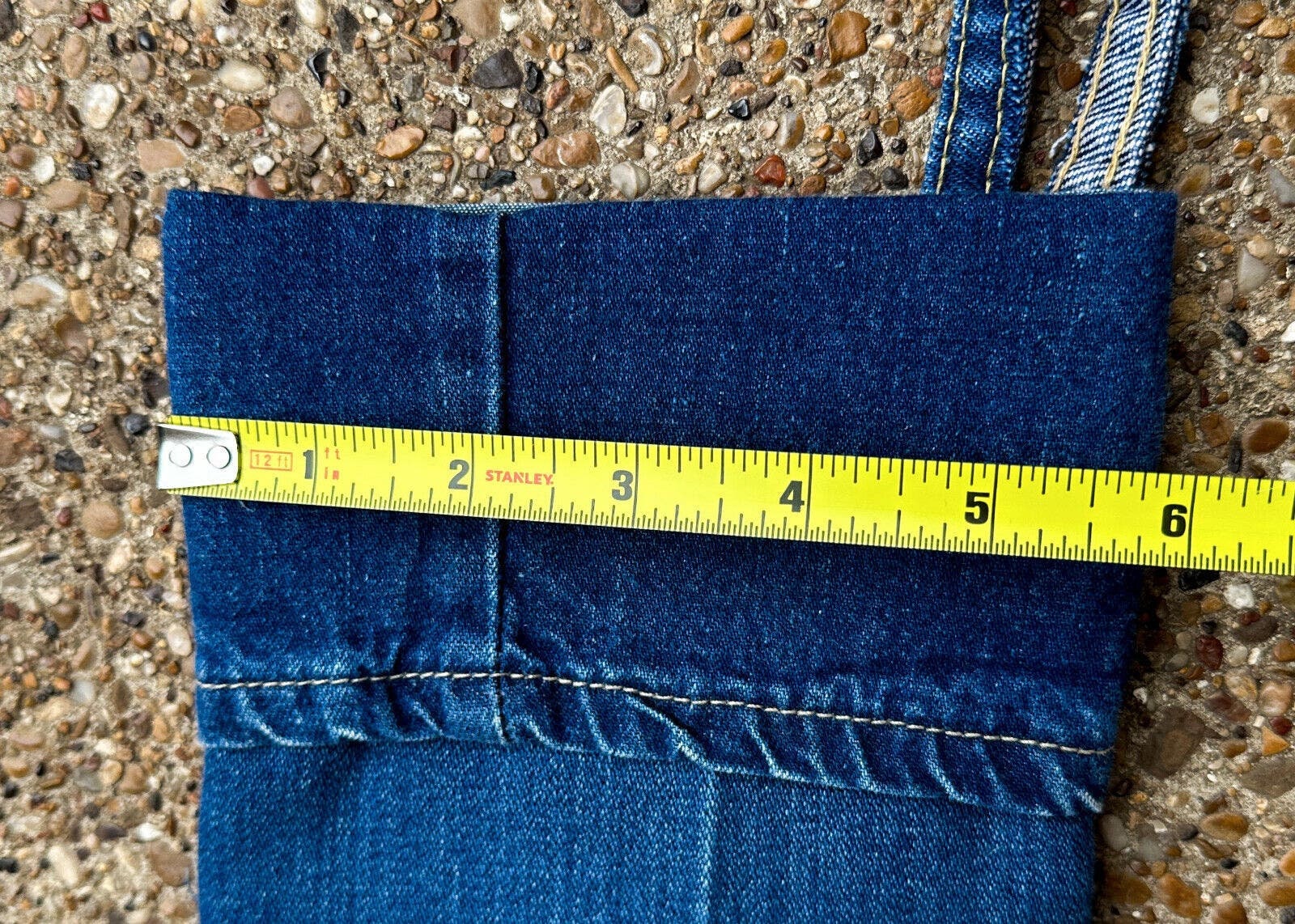 Vintage 15" Calvin Klein Handmade Upcycled Denim Jeans Medium Christmas ...