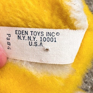 Vintage 23" Eden Toys Giraffe Lg Stuffed Animal Plush Yellow White Yarn ...
