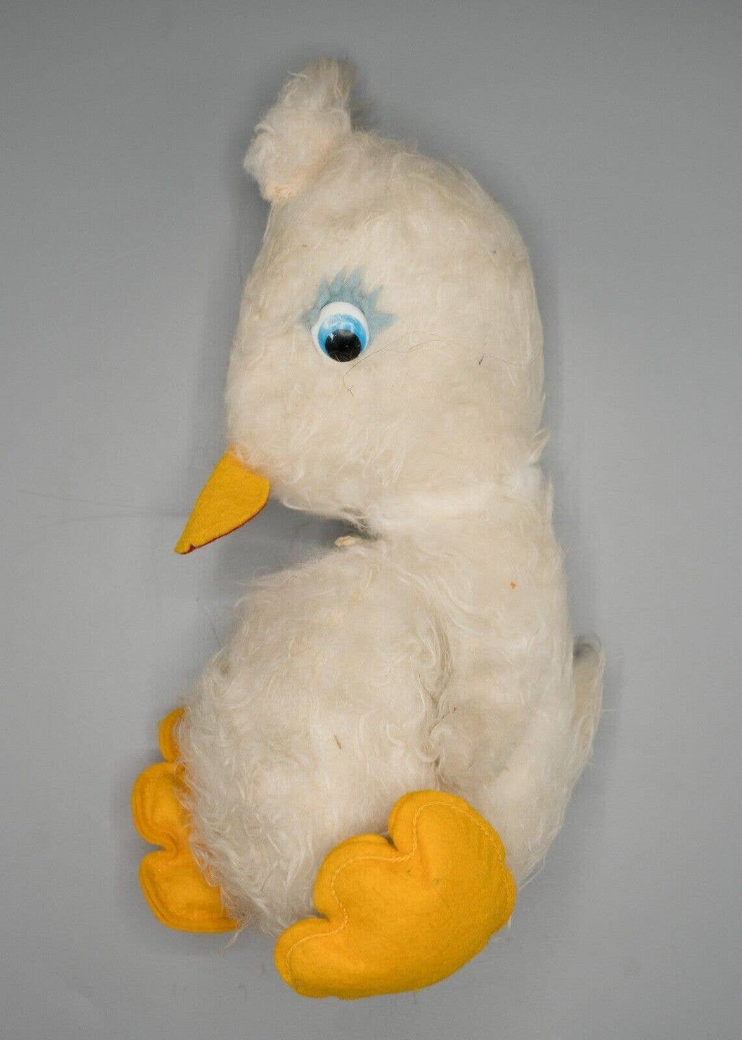 Vintage Rushton White Goose Duck Felt Beak Stuffed Animal Plush Toy 50s ...