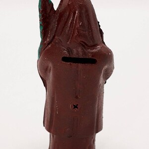 Vintage 6" Cast Iron Santa Coin Bank Christmas Reproduction Hubley ...