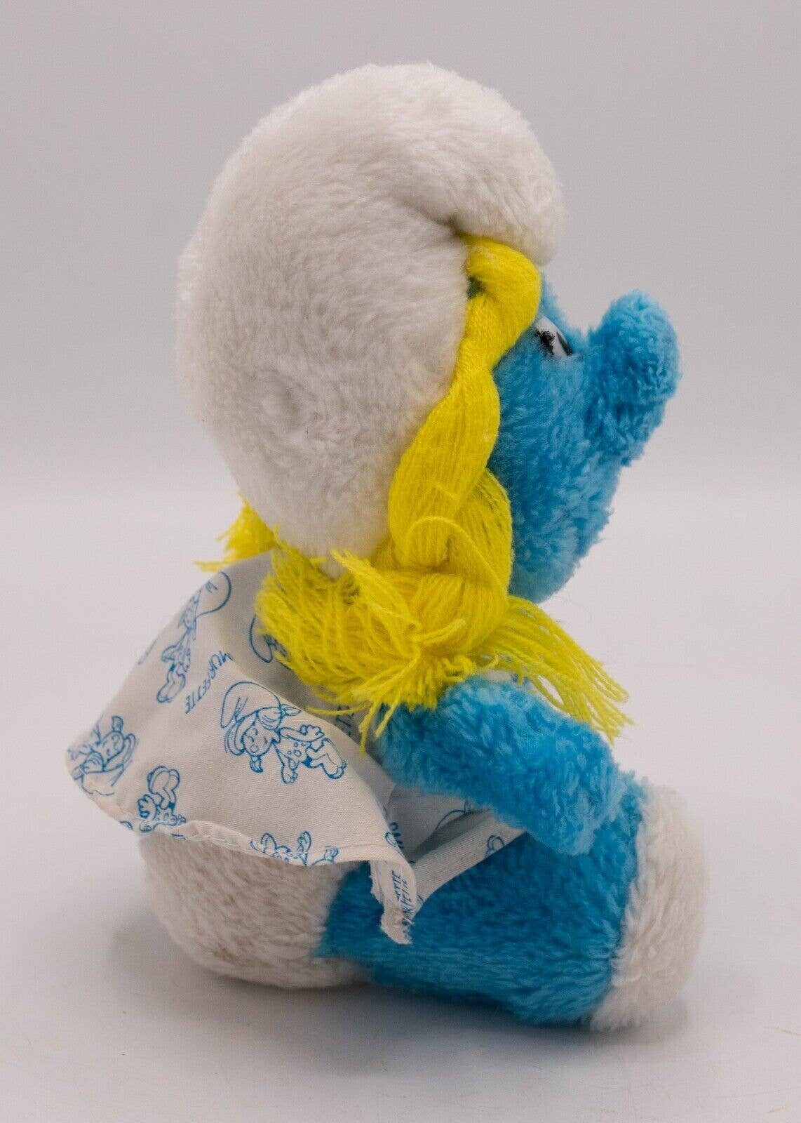 Vintage 1981 Smurfette 8 Smurf Peyo Wallace Berrie Small Stuffed Plush ...