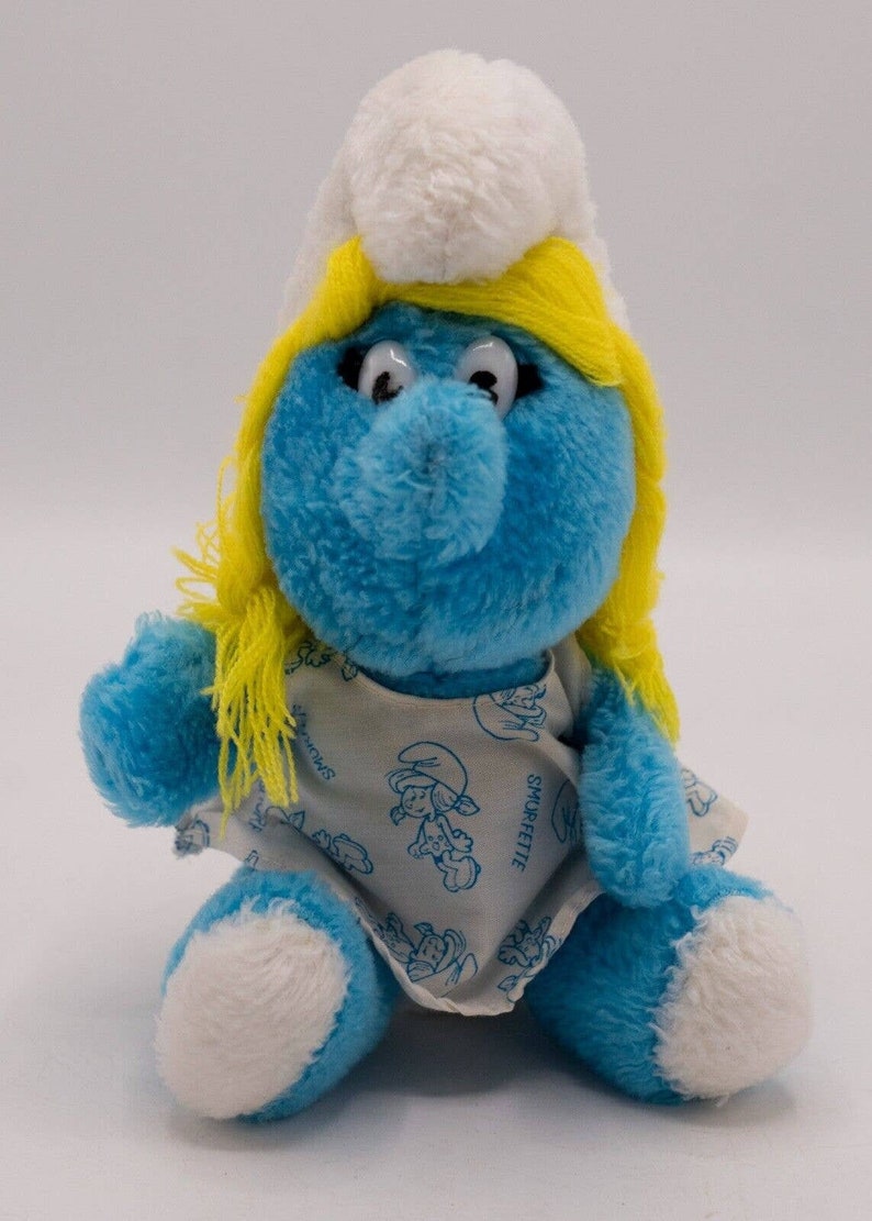 Vintage 1981 Smurfette 8 Smurf Peyo Wallace Berrie Small - Etsy