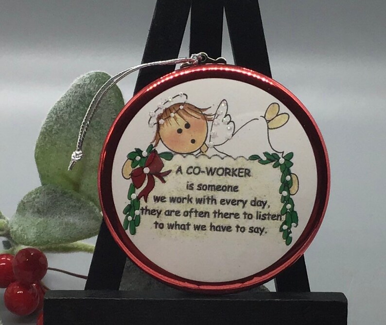 Coworker Gift..christmas Ornament for Coworker..coworker Angel Ornament ...
