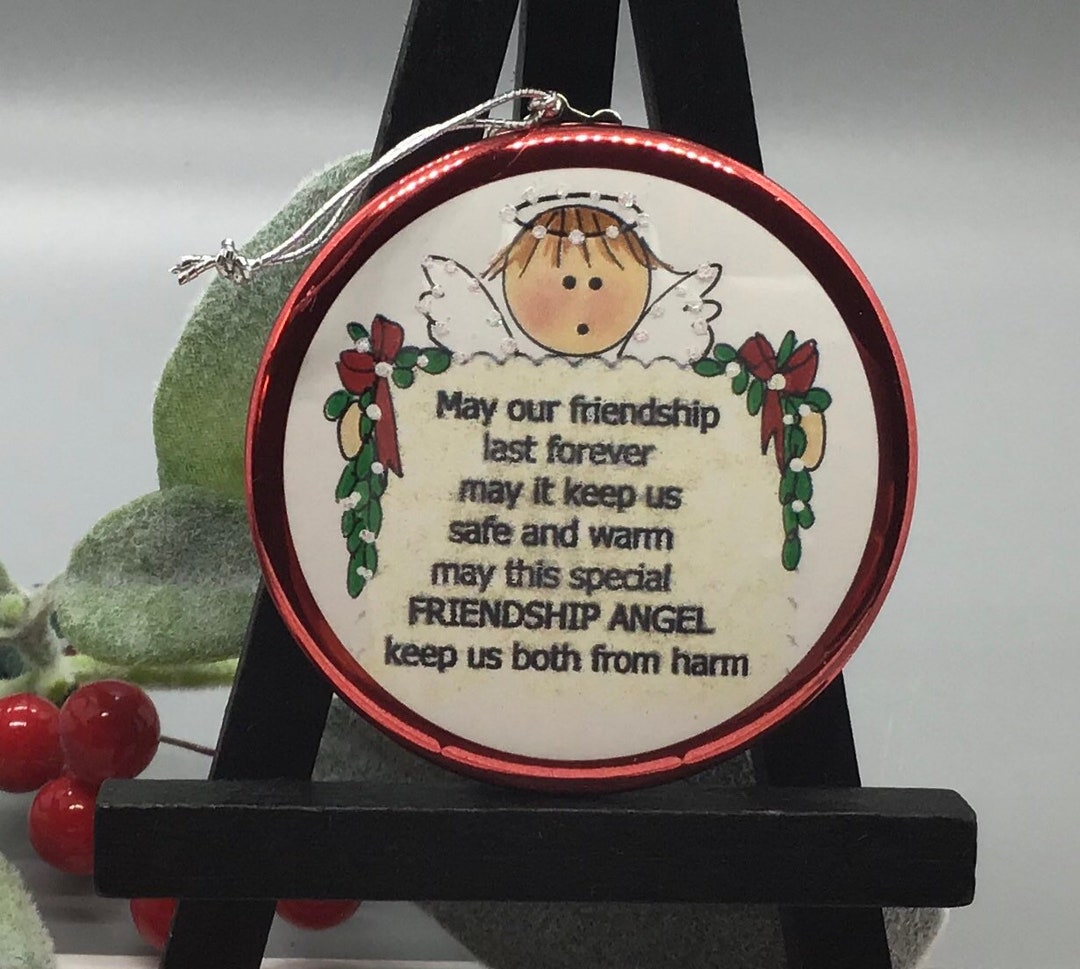 Friendship Angel Ornament..christmas Angel Ornament..friend Tree ...