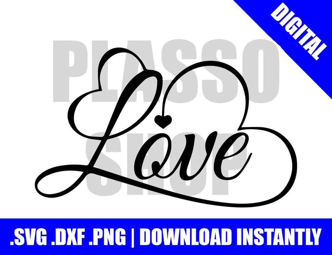 Love Lettering SVG / DXF / PNG File - Cutting File for Silhouette Cameo ...
