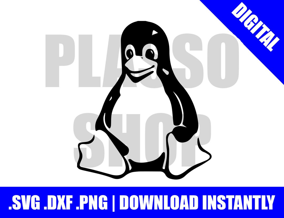 Linux Penguin SVG / DXF / PNG File - Cutting File for Silhouette Cameo ...