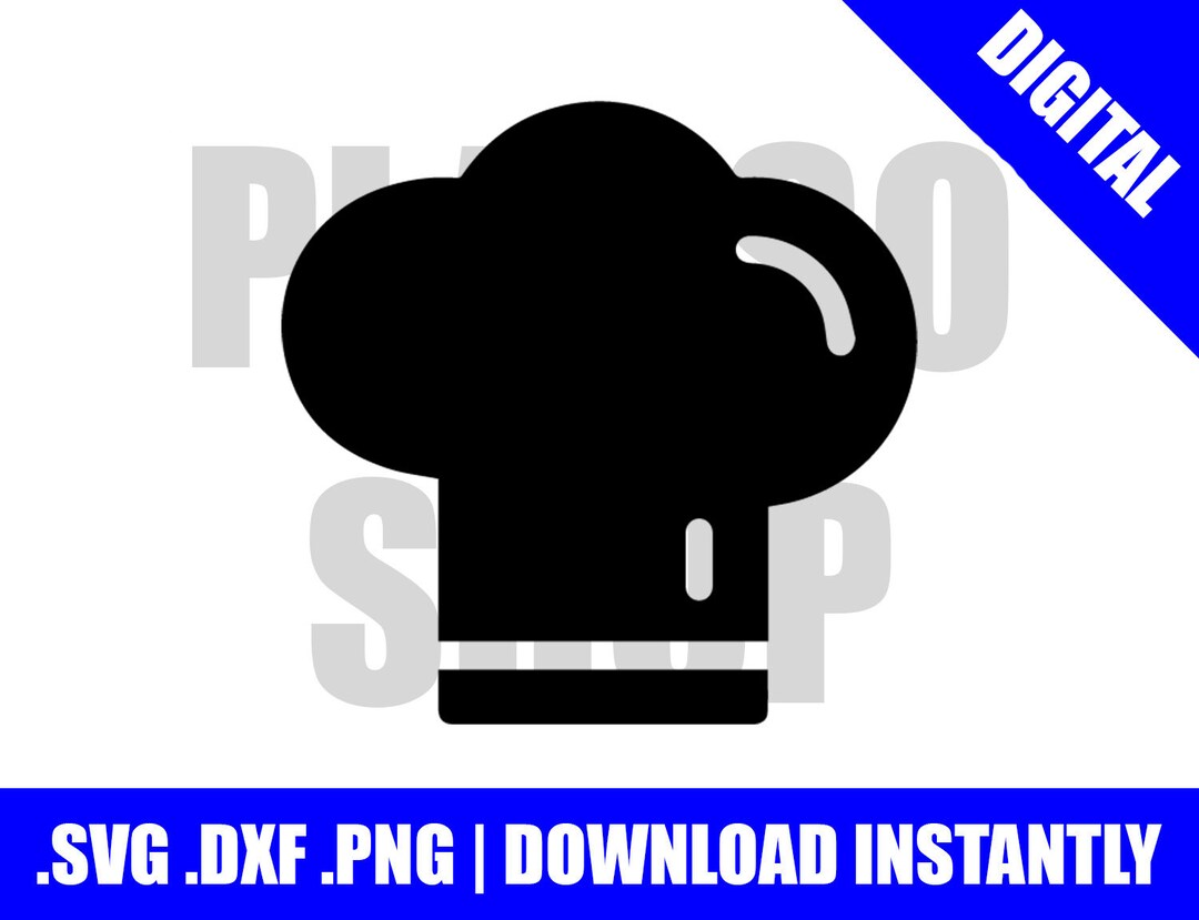 Chef's Hat SVG / DXF / PNG File - Cutting File for Silhouette Cameo or ...