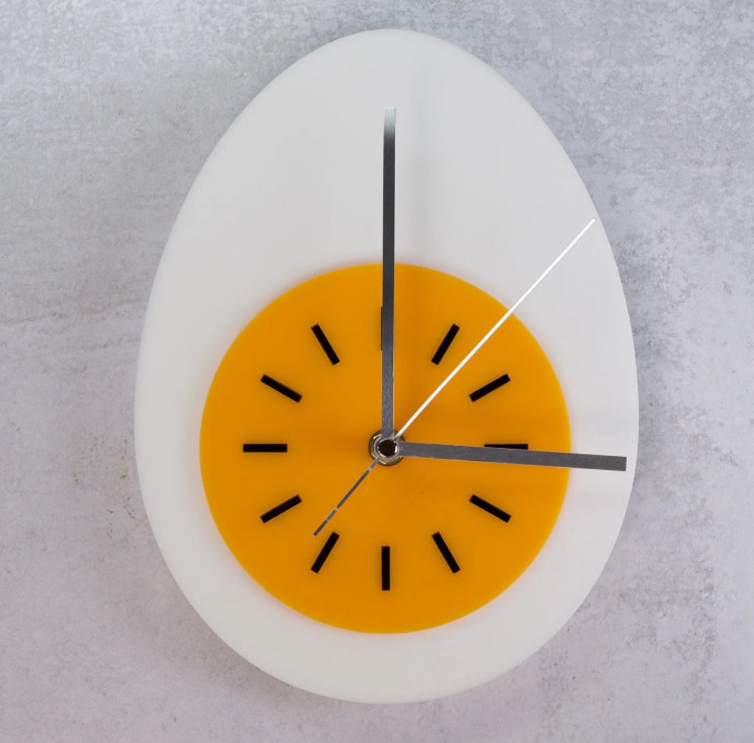 Egg Kitchen Clock - Etsy