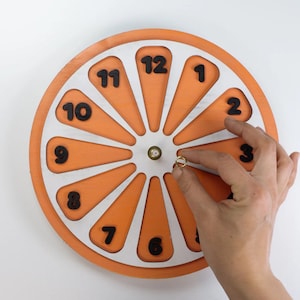 Orange Slice Kitchen Clock - Etsy