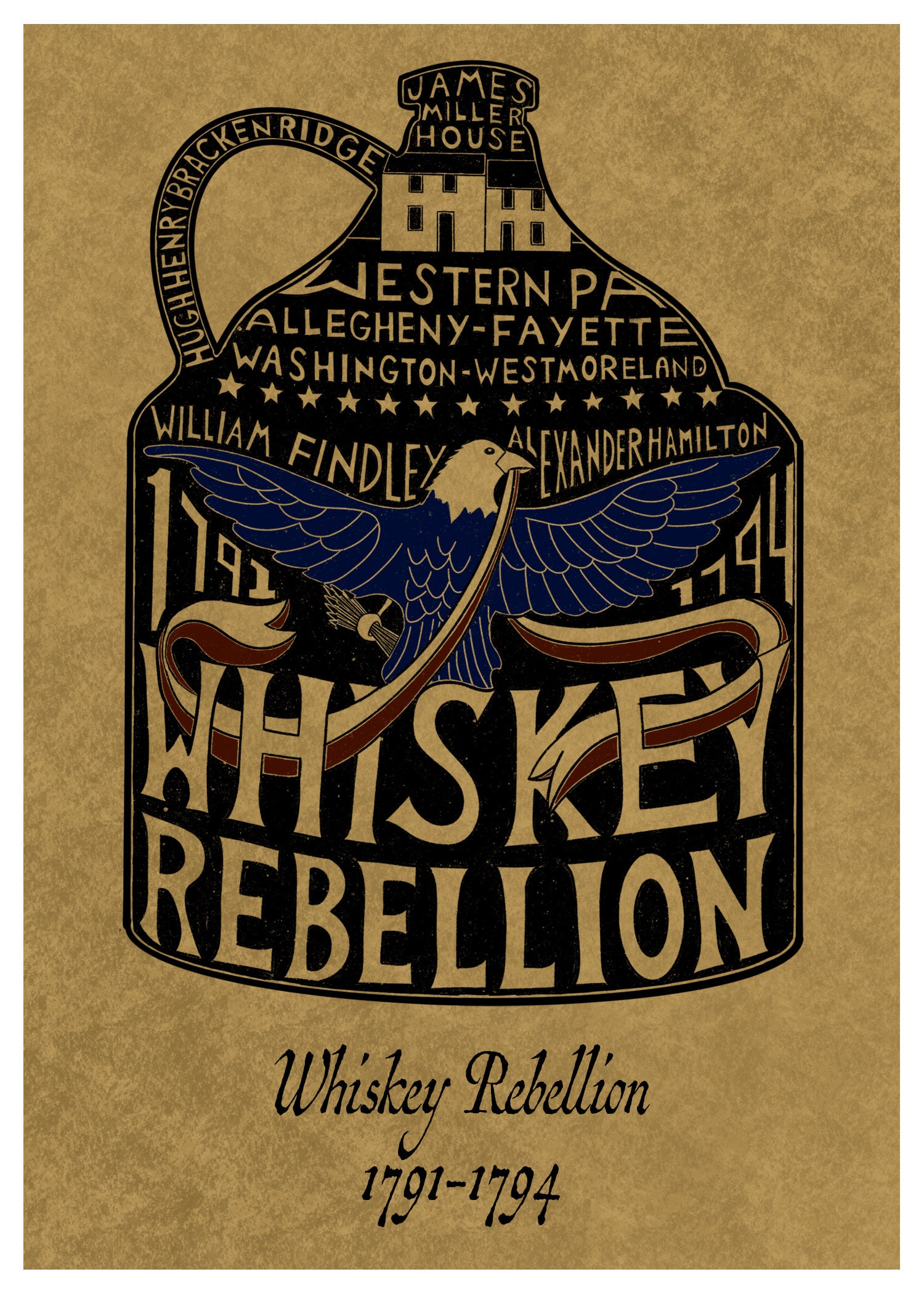 Whiskey Rebellion Map