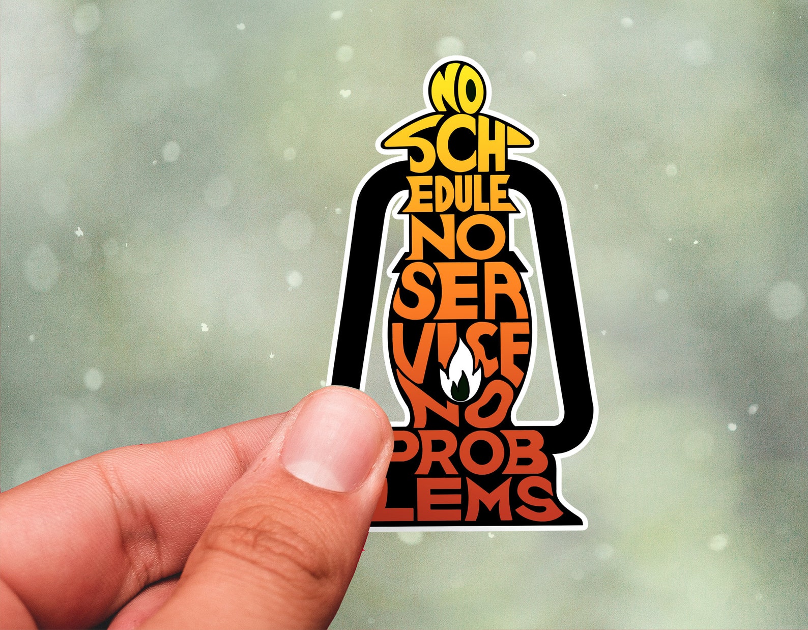 No Service No Schedule No Problems / Latern / Outdoors / - Etsy UK