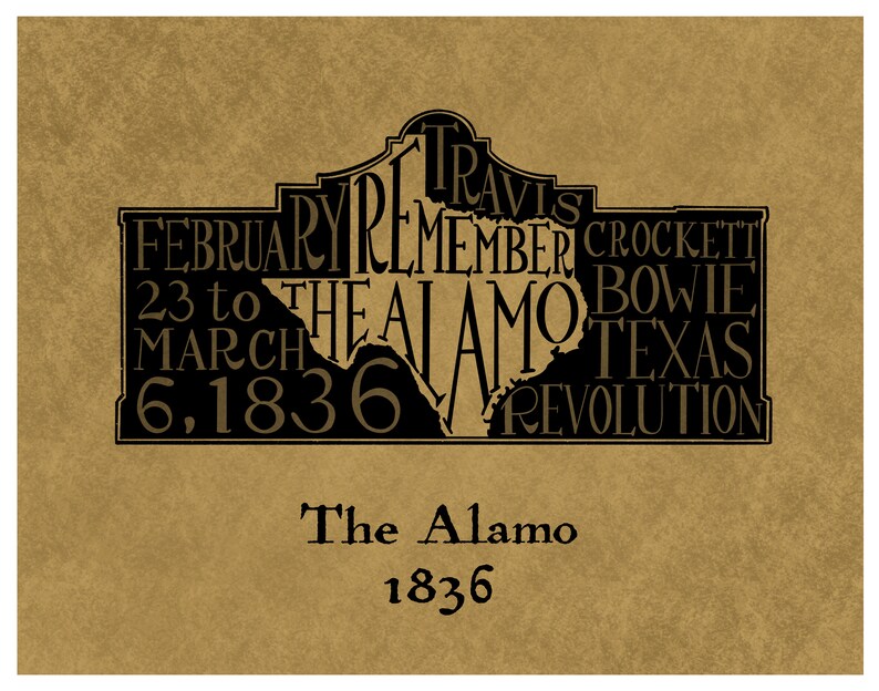Remember the Alamo / David Crockett / Santa Anna / Jim Bowie / - Etsy