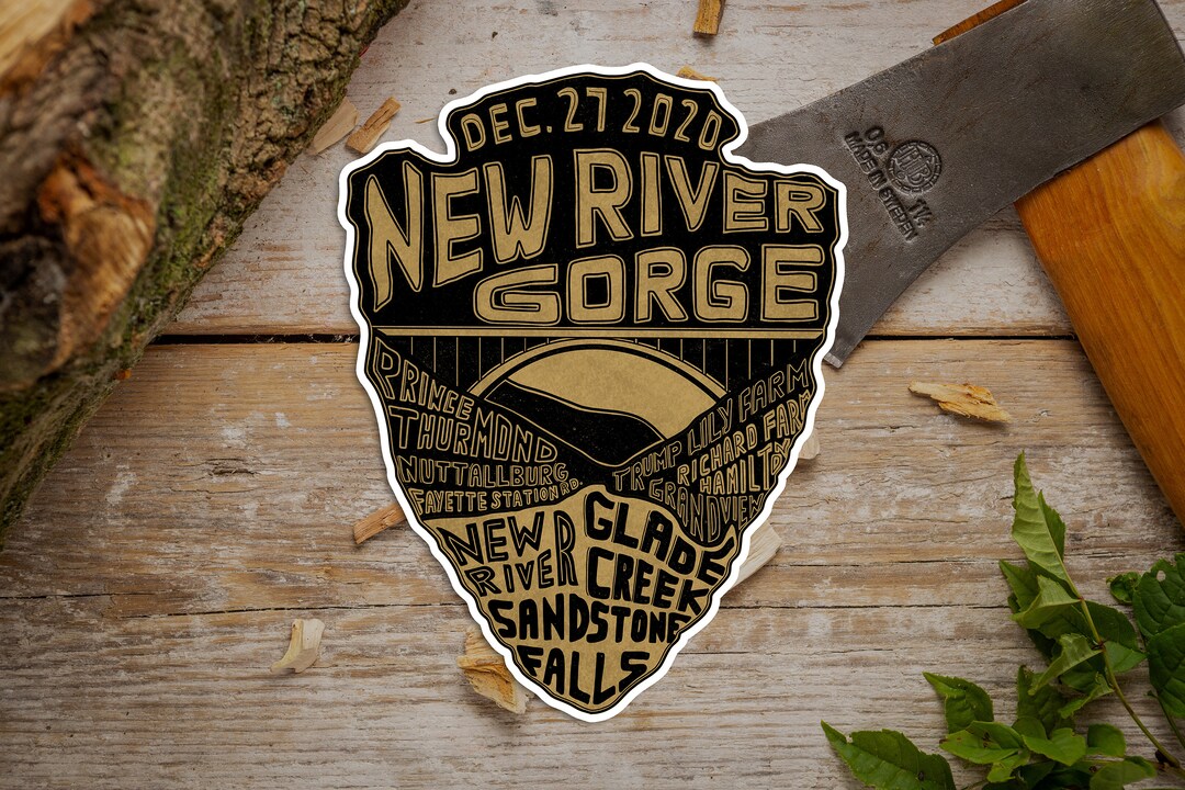 New River Gorge National Park Vinyl Sticker – Celebrate West Virginia's ...