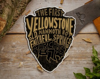 Yellowstone National Park Wyoming Decal Sticker Vinyl - Etsy
