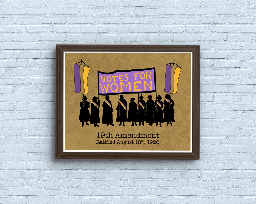 Women’s Suffrage Giclée Print – Celebrating the 19th Amendment and ...
