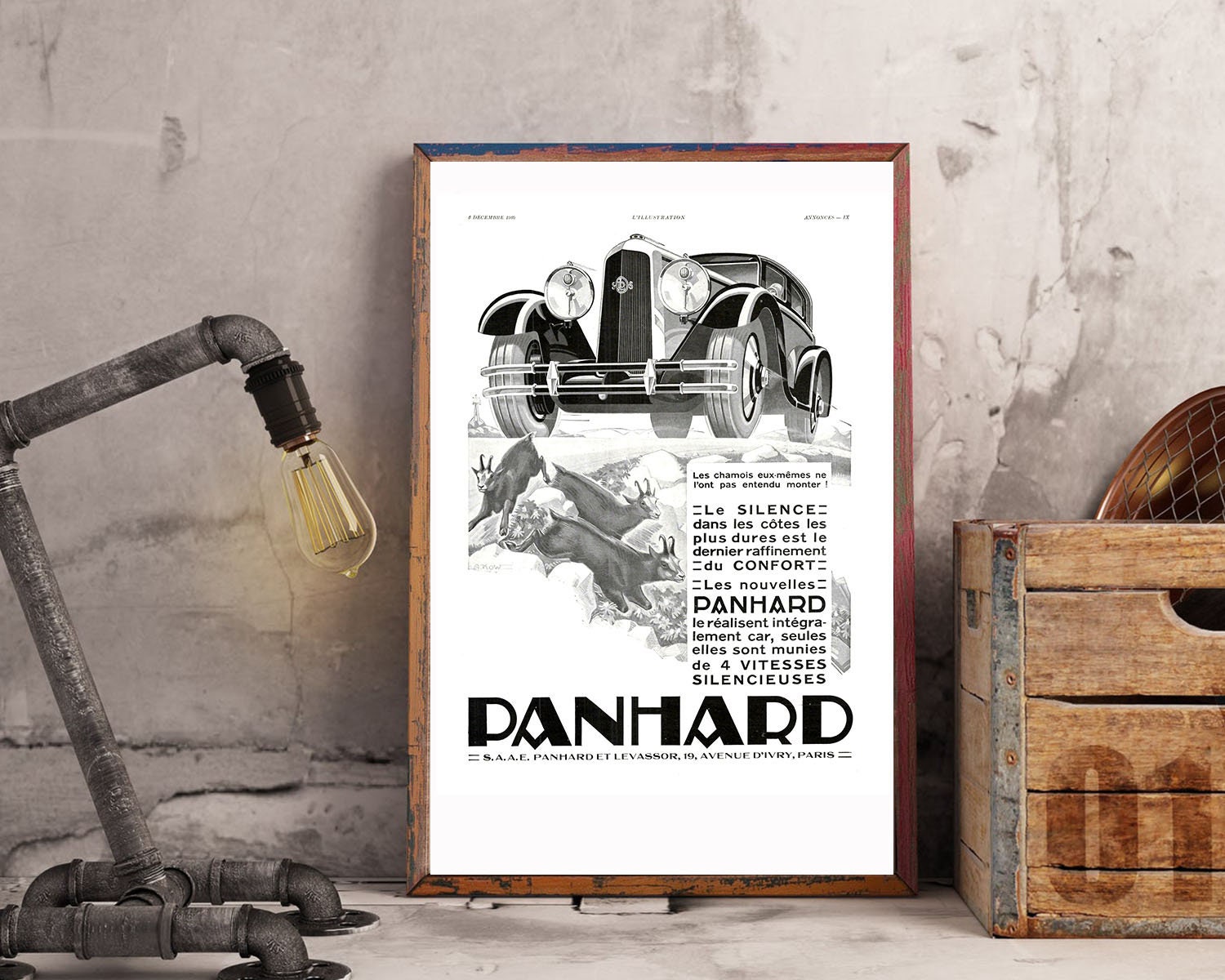 PANHARD Automobile Retro Vintage Classic Car Poster, Mens Cave Poster ...