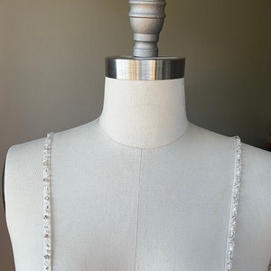 Detachable Beaded Straps. Spaghetti Straps With Rhinestones, Crystals ...