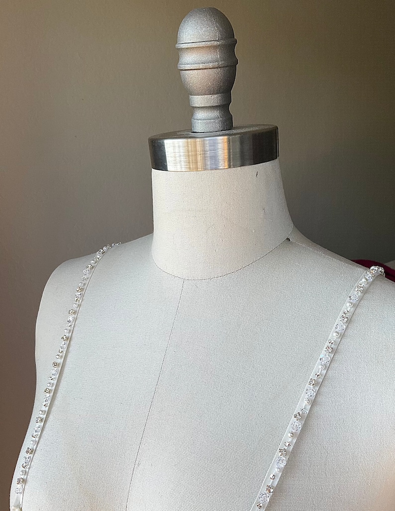 Detachable Beaded Straps. Spaghetti Straps With Rhinestones, Crystals ...